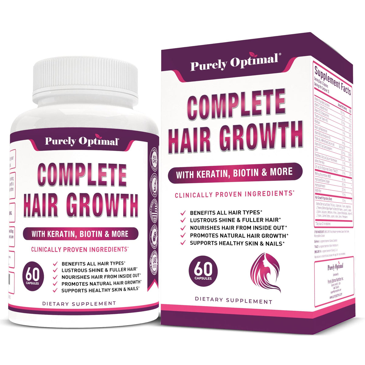 Premium Hair Growth – Purely Optimal Nutrition